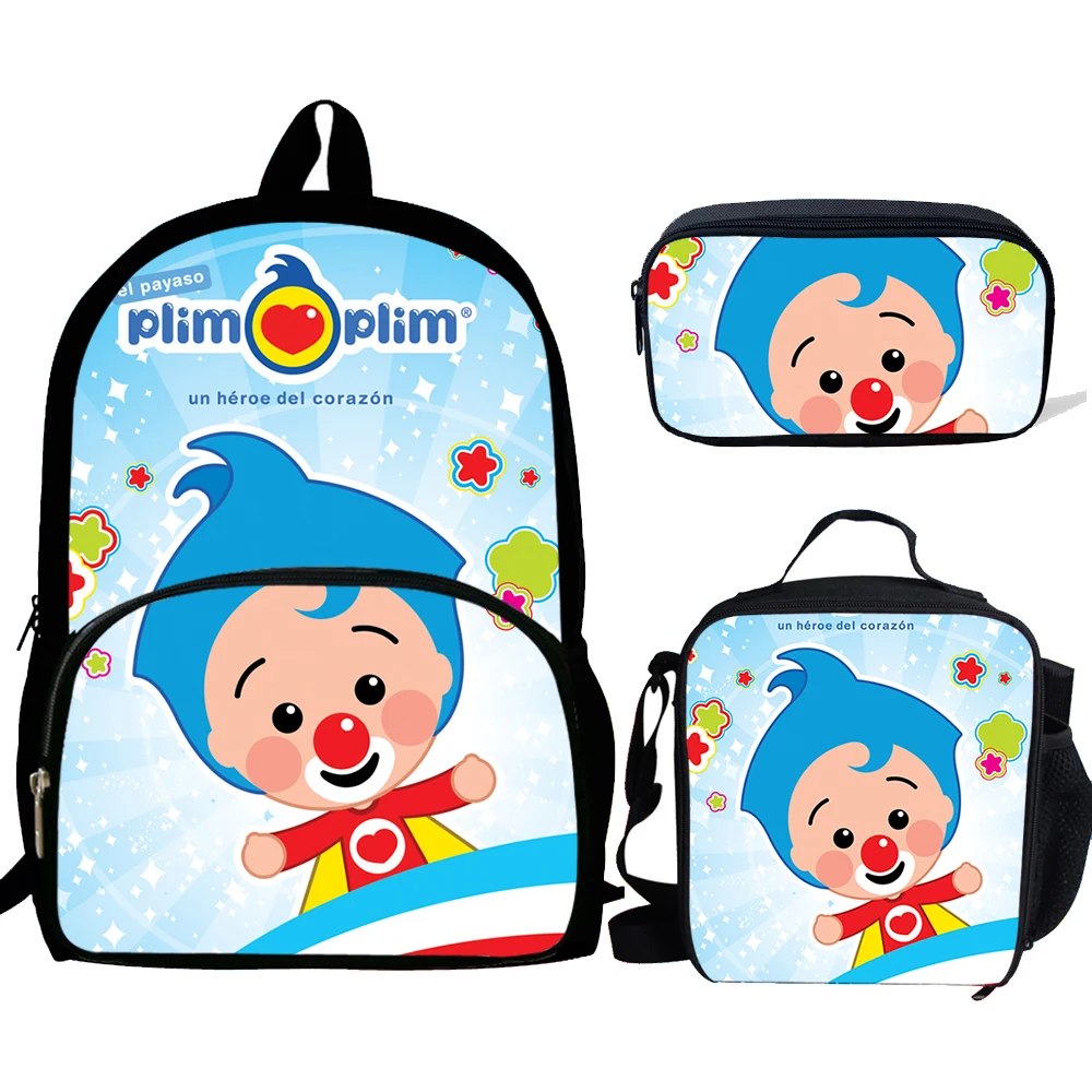 3pcs-Mochila-Plim-Plim-Birthday-Print-Backpack-for-Boys-Girls-School ...