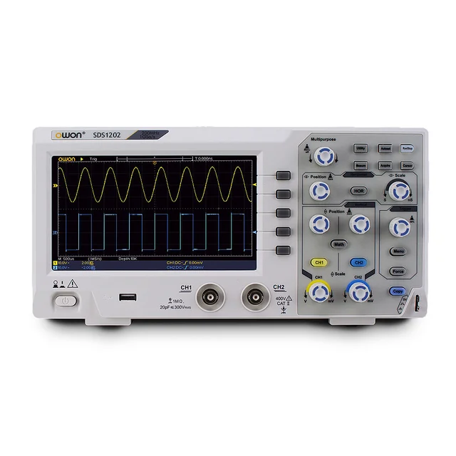 OWON SDS1102 Oscilloscope 2-Channel Digital Oscilloscopes, 42% OFF