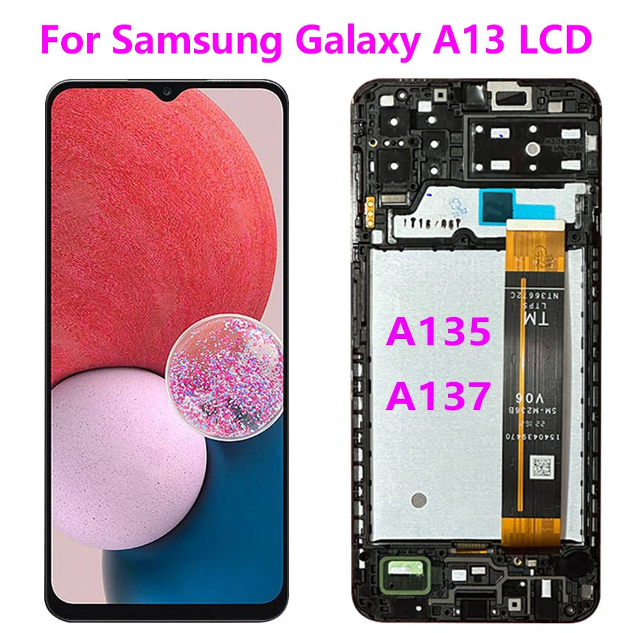 6.6”original For Samsung Galaxy A13 Lcd Display Touch Screen Digitizer ...