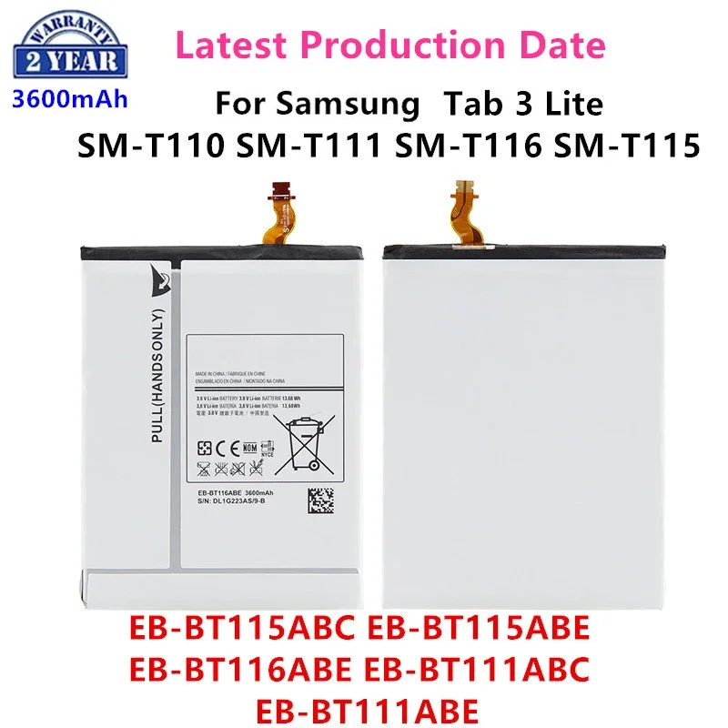 Brand New EB-BT115ABC EB-BT116ABE EB-BT111ABE 3600mAh Battery For ...
