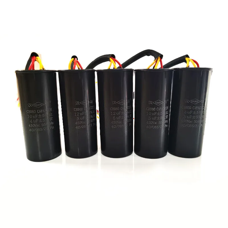 CBB60-Dual-Start-Capacitor-Four-Wire-Motor-Running-Capacitor-450V-9UF-4 ...