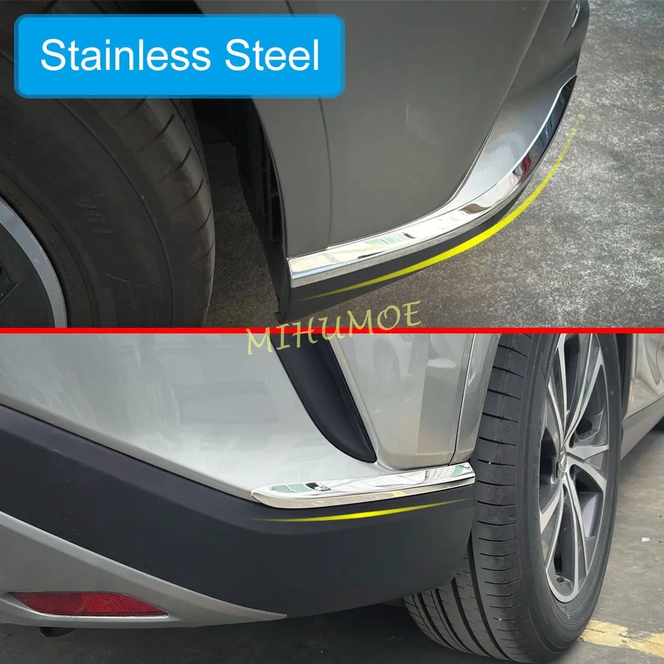 For-Lexus-RX-350-350h-2023-2024-Front-Rear-Stainless-Steel-Bumper ...