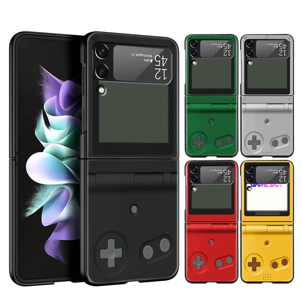 For Samsung Galaxy Z Flip 3 4 5 Hard Black Folding PC Phone Case ...