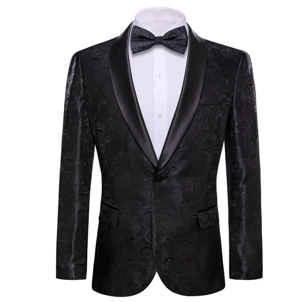 Traje-de-dise-ador-para-hombre-Blazer-de-seda-de-cachemira-negra ...