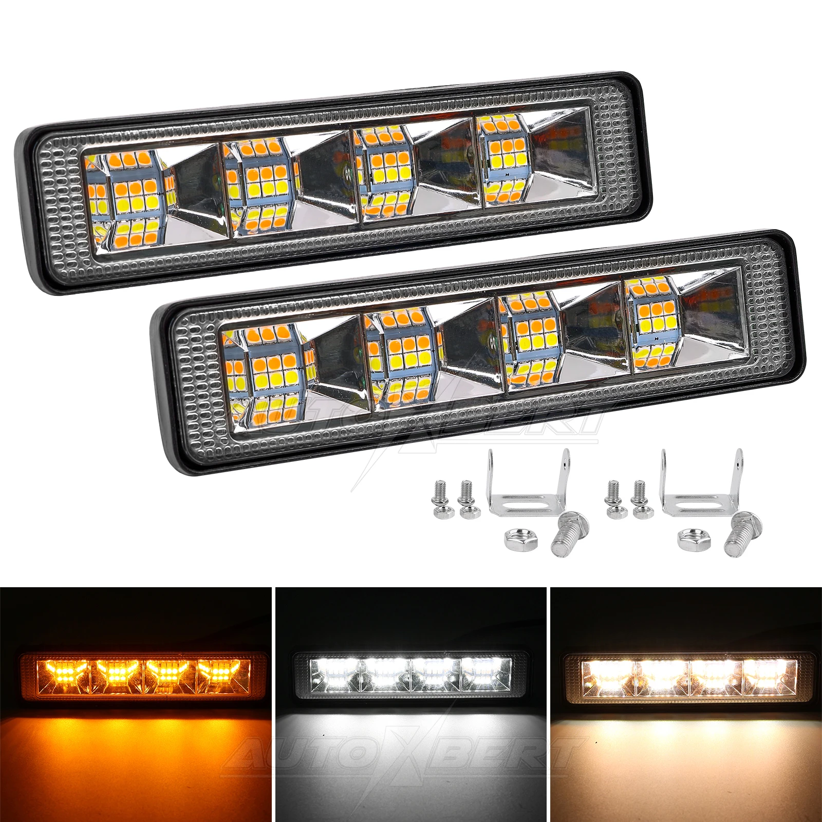 6-Inch-LED-Light-Bar-offroad-Driving-Running-Light-work-lamp-fog-lights ...