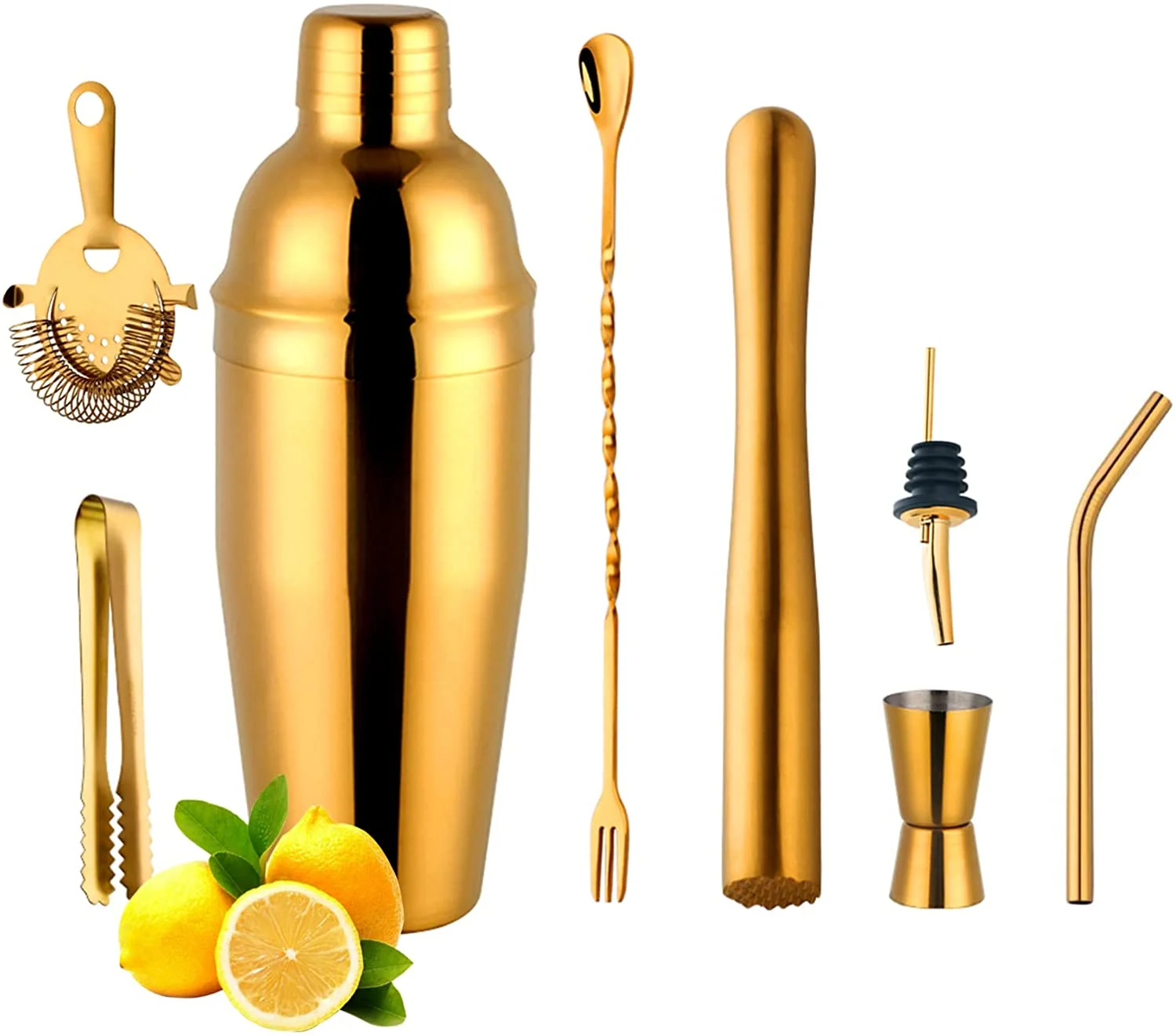 1-8PCS-750Ml-Stainless-Steel-Bar-Cocktail-Shaker-Set-Bartender-Tools ...