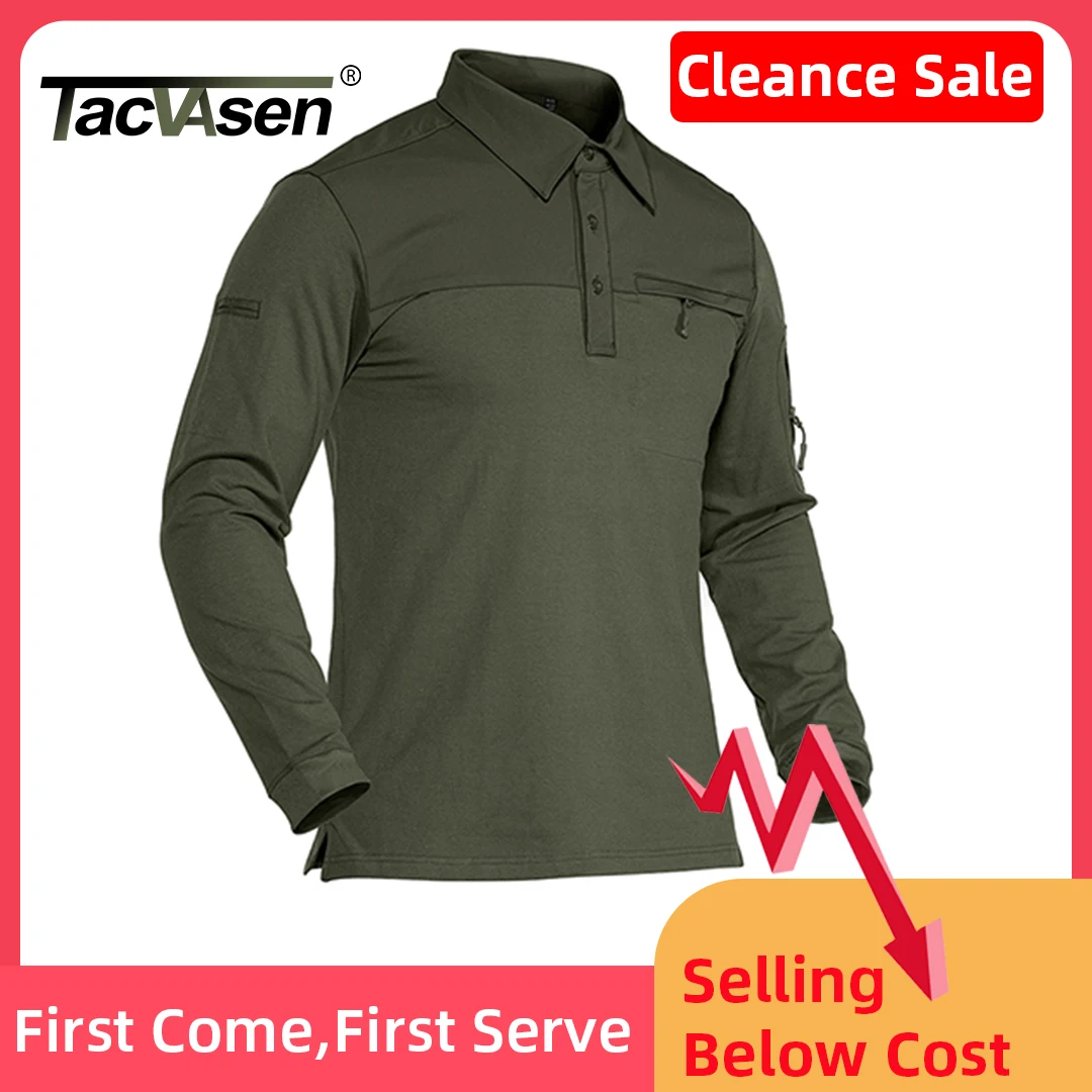 TACVASEN-Long-Sleeve-Tactical-Shirts-With-Zipper-Pockets-Mens-Multi-Pockets-Rip-stops-T-Shirts ...