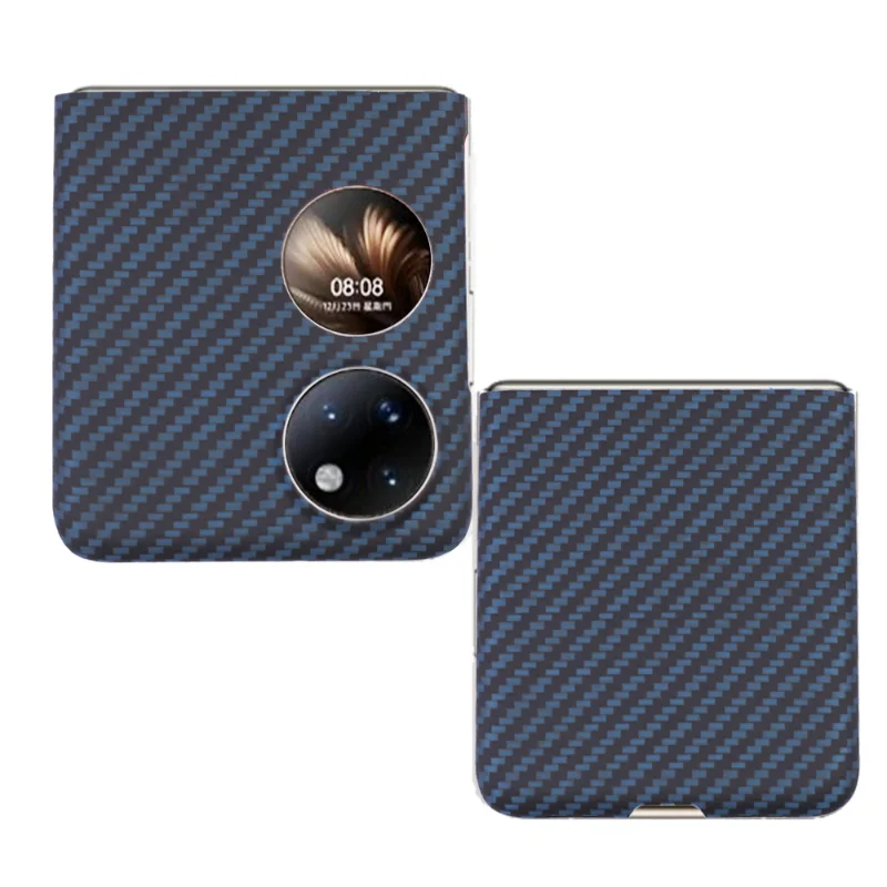 Fashion Carbon Fiber Case For Huawei P50 Pocket Case Protective Cover ...