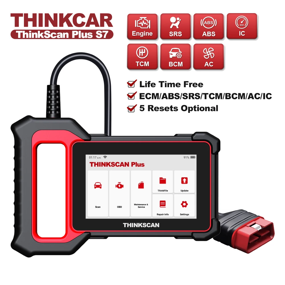 ThinkCar ThinkScan Plus S7 OBD2 Scanner CAR FERRAMENTAS DE DIAGNÓSTICO ...