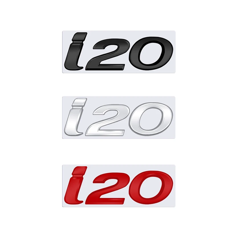 3D-For-Hyundai-I20-Logo-Emblem-Glossy-Black-Chrome-Silver-Red-Metal ...