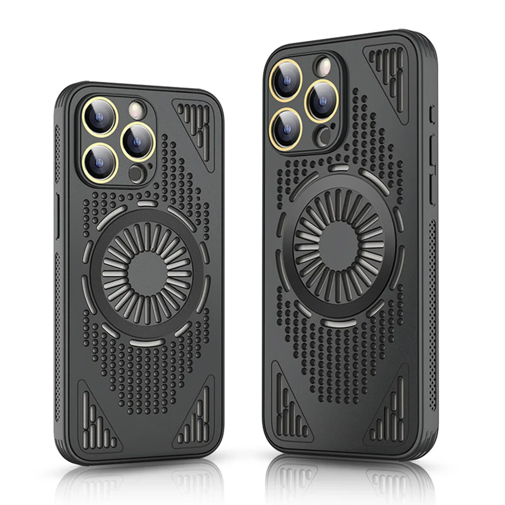 Luxury-Magnetic-Heat-Dissipation-Matte-Frosted-Phone-Case-For-iPhone-12 ...