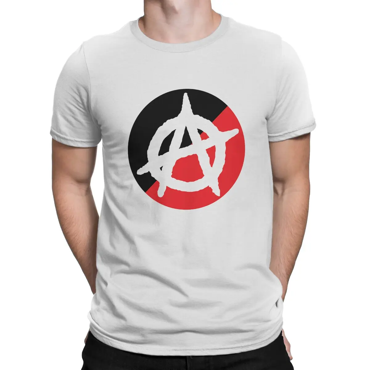 Anarchy-Anarchist-Symbols-Red-And-Black-T-Shirt-Harajuku-Homme-Men-s ...
