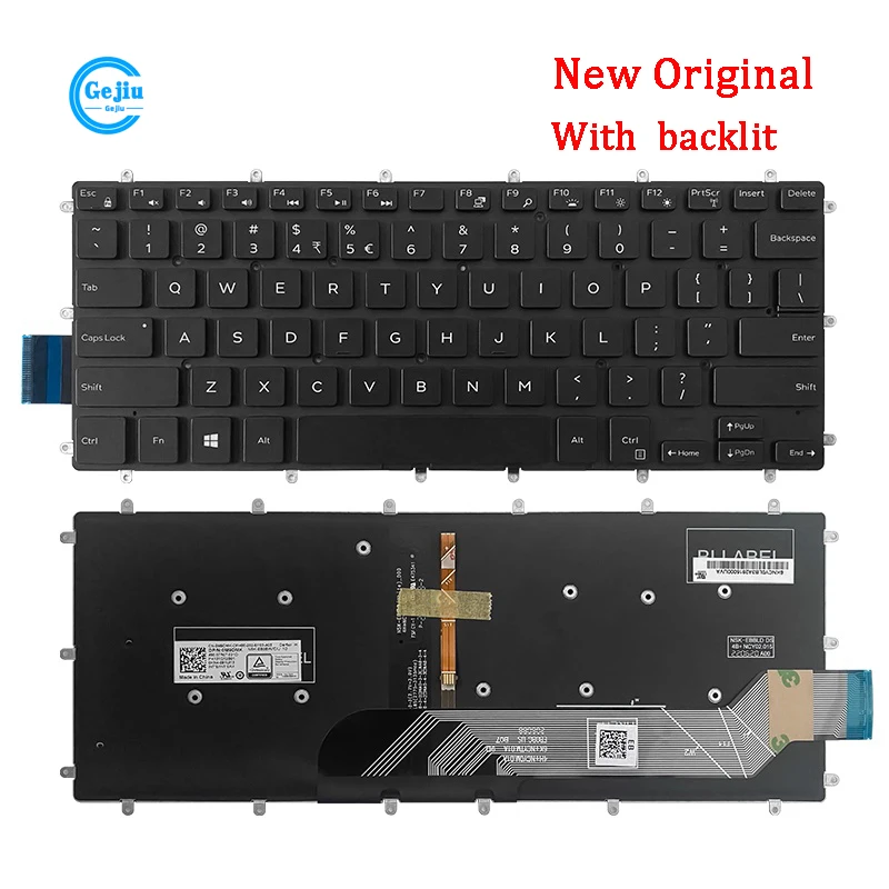 New Original Laptop Keyboard For DELL Inspiron 3480 3481 3482 3490 3493 ...