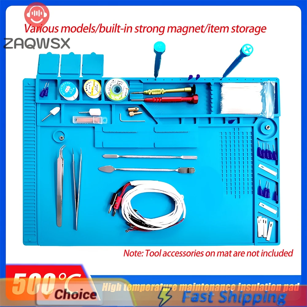 Silicone-Work-Mat-Soldering-Station-Mat-Heat-Resistant-932-F-Anti ...