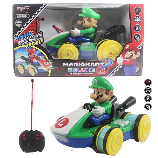 Super Mario Bros Remote Car Creative Model Toys, figuras de acción de ...