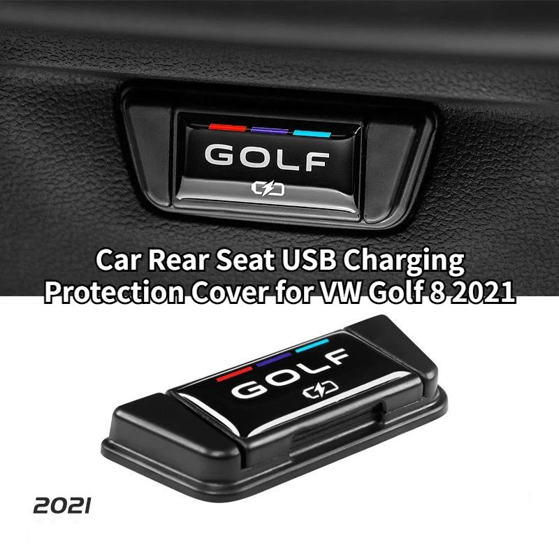 Car-Rear-Seat-USB-Charging-Protection-Cover-for-VW-Golf-8-2021-Charging ...