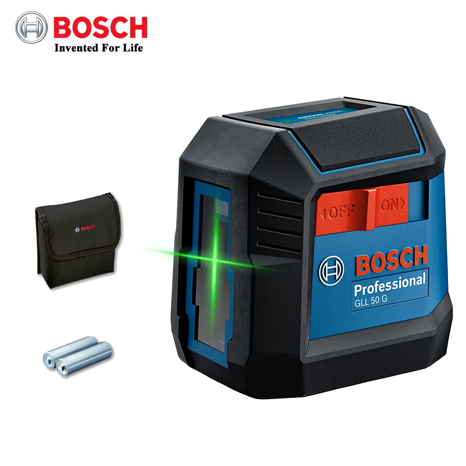 BOSCH-Laser-Level-Green-GLL50G-2-Lines-Level-15M-Self-leveling ...