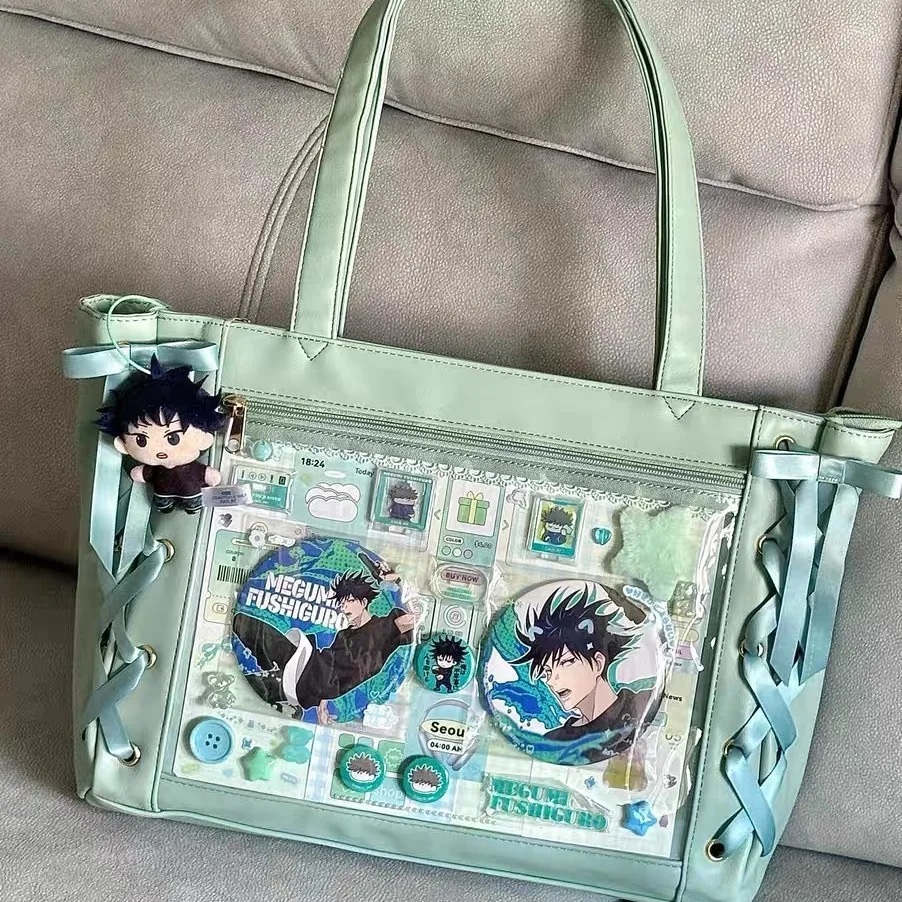 Bolso japonés Kawaii Ita para niñas Y2K, bolso de mano personalizado ...