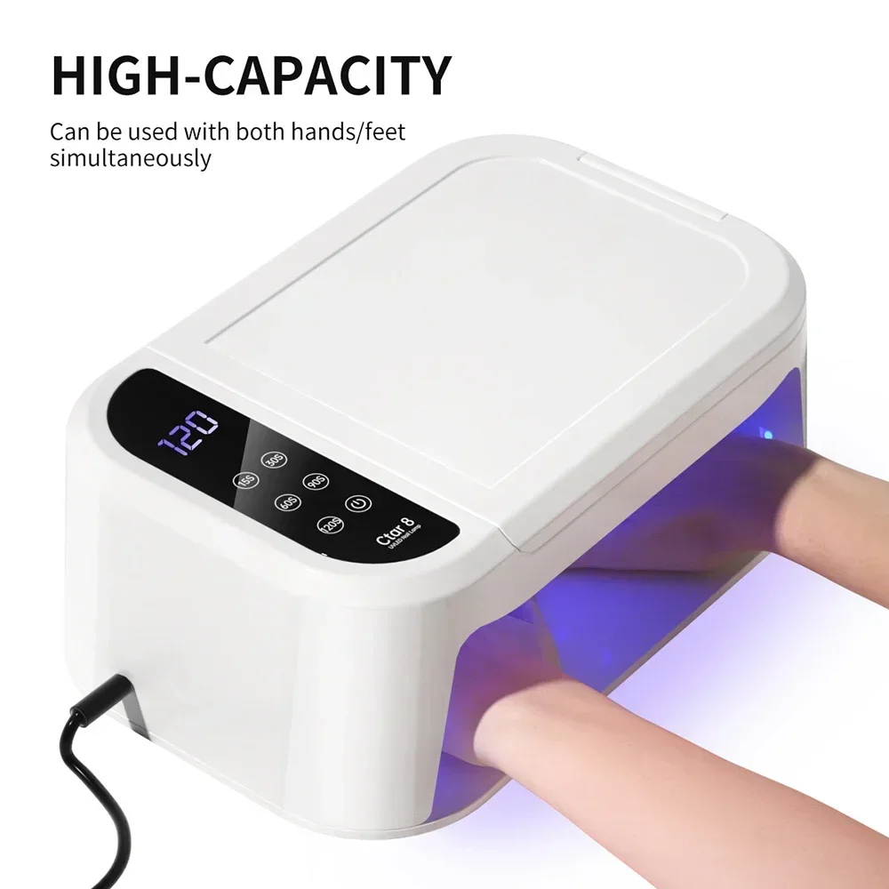New-Big-Size-Rechargeable-Nail-Lamp-96W-Cordless-Gel-Polish-Dryer ...