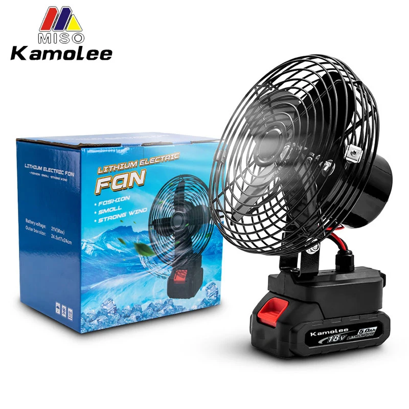 Kamolee-Large-Capacity-Cordless-Electric-Fan-Lithium-Electric-Fan-Mini ...