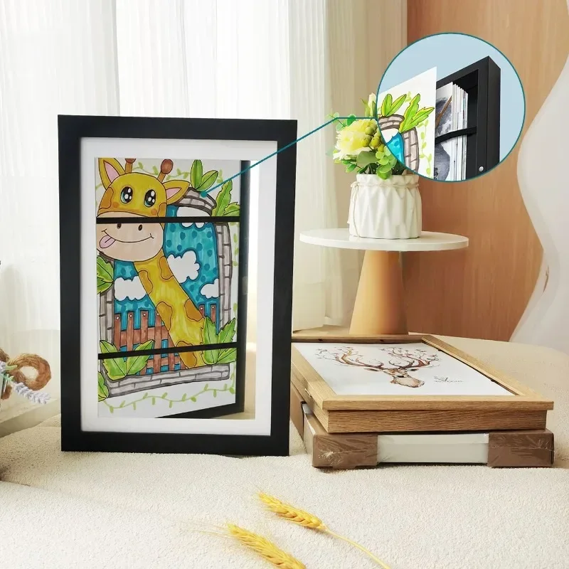 Kids-Art-Frames-Magnetic-A4-Front-Open-Changeable-Frames-Kids-Frametory ...