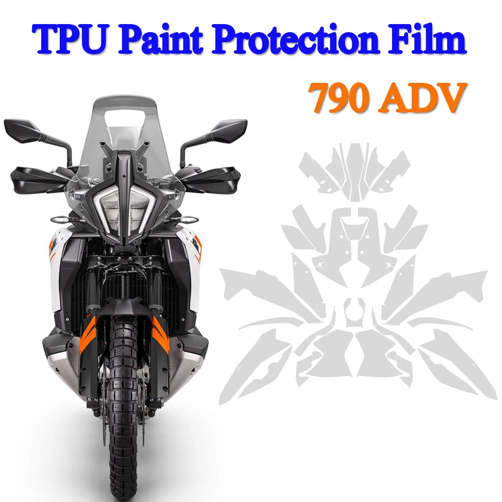 For-790-Adventure-PPF-Anti-Scratch-Set-Body-Paint-Fairing-Protection ...