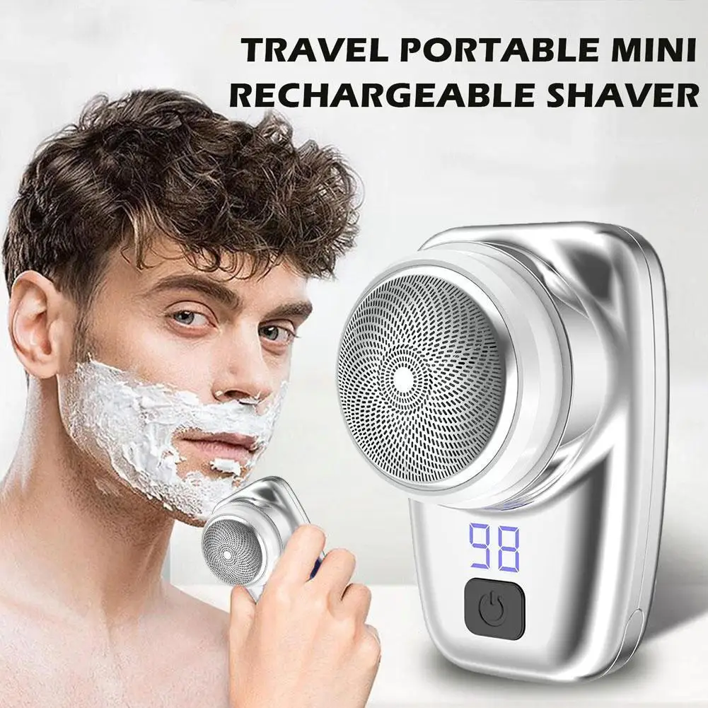 Mini Shave Portable Electric Shaver For Men Wetanddry One Button Mini