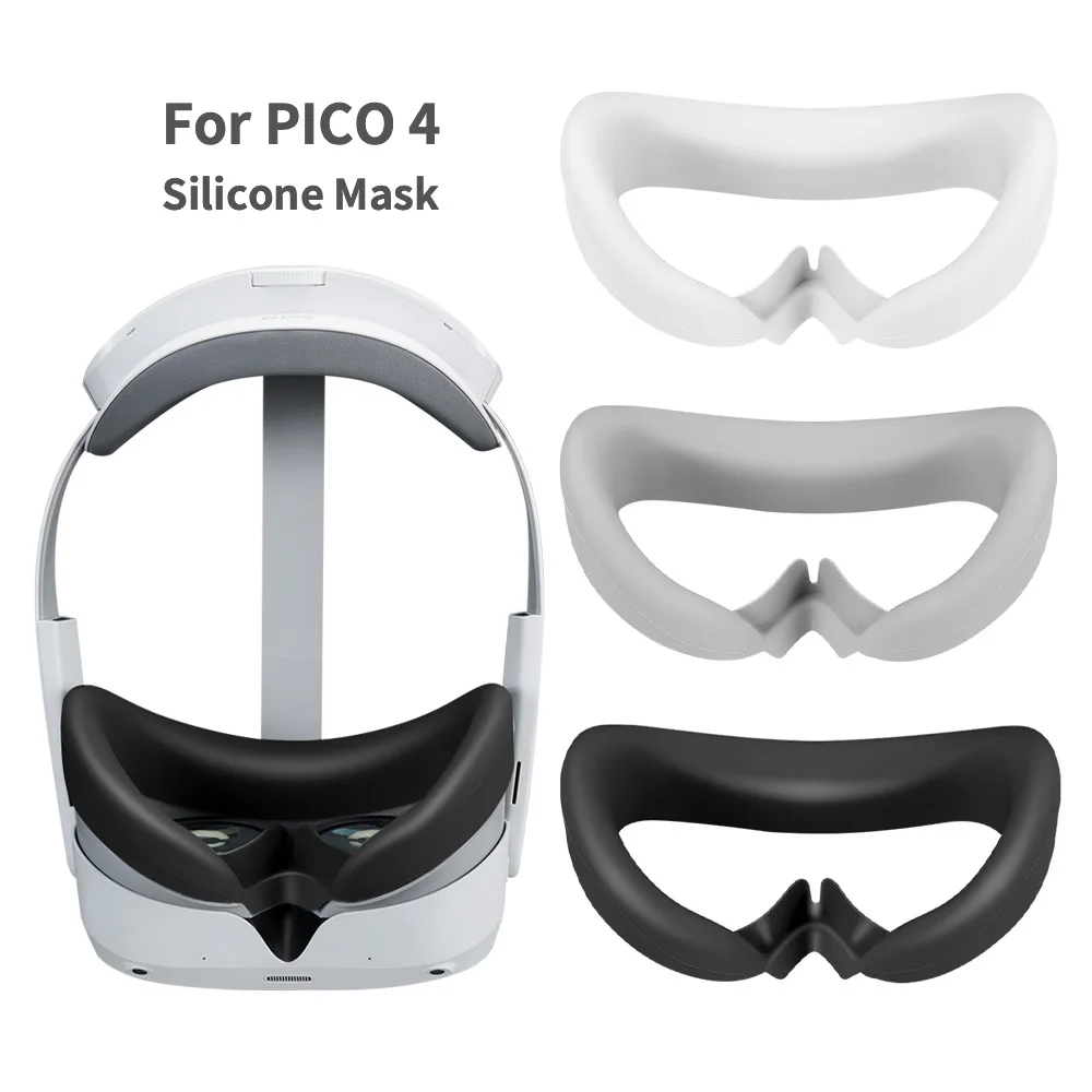 Silicone Mask Eye Cover For PIco 4 VR Facial interface Protective Case ...