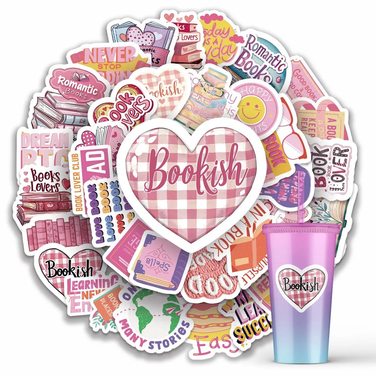 50Pc-Pink-Girlish-Style-Decal-Stickers-Graffiti-Decals-Aesthetic ...