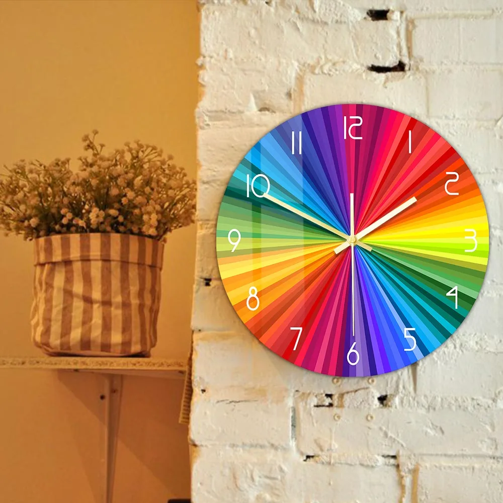 Color Wheel Designs Clock