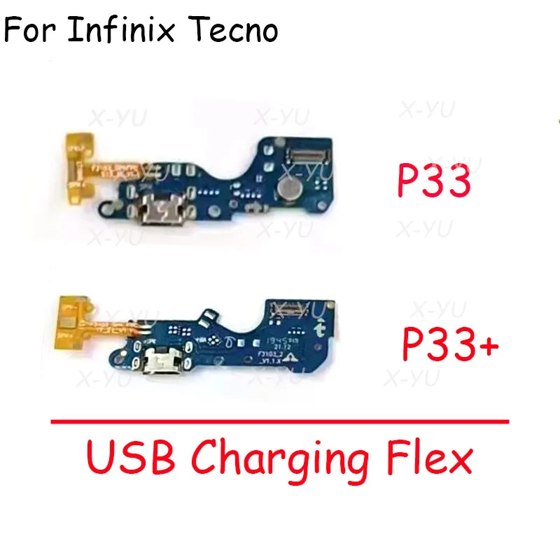 For Infinix Tecno W4 A55 P13 P33 Plus P33+ BC2 C8 CA6 CC9 X659 X5516 USB Charging Board Dock ...