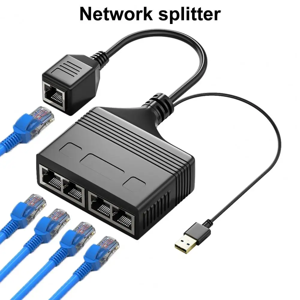 Network-Splitter-High-Speed-Stable-Output-100m-Video-Signals-Plug-Play ...
