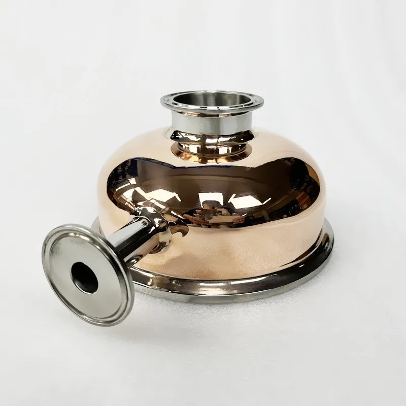 2"(51mm) Flange 64mm X 6"(154mm) Flange 167mm Tri-clamp Copper Bowl ...