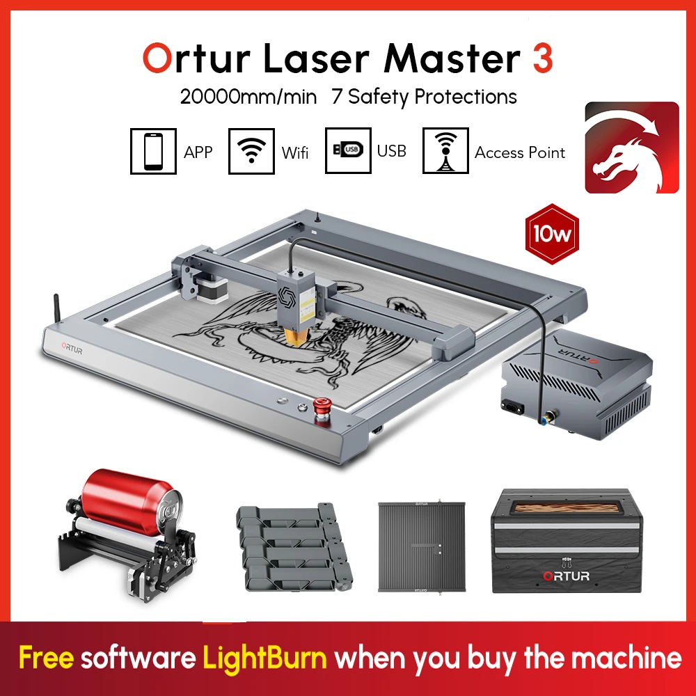 ORTUR Laser Engraver Air Pump Engraving Platform CNC Honeycomb Machine ...