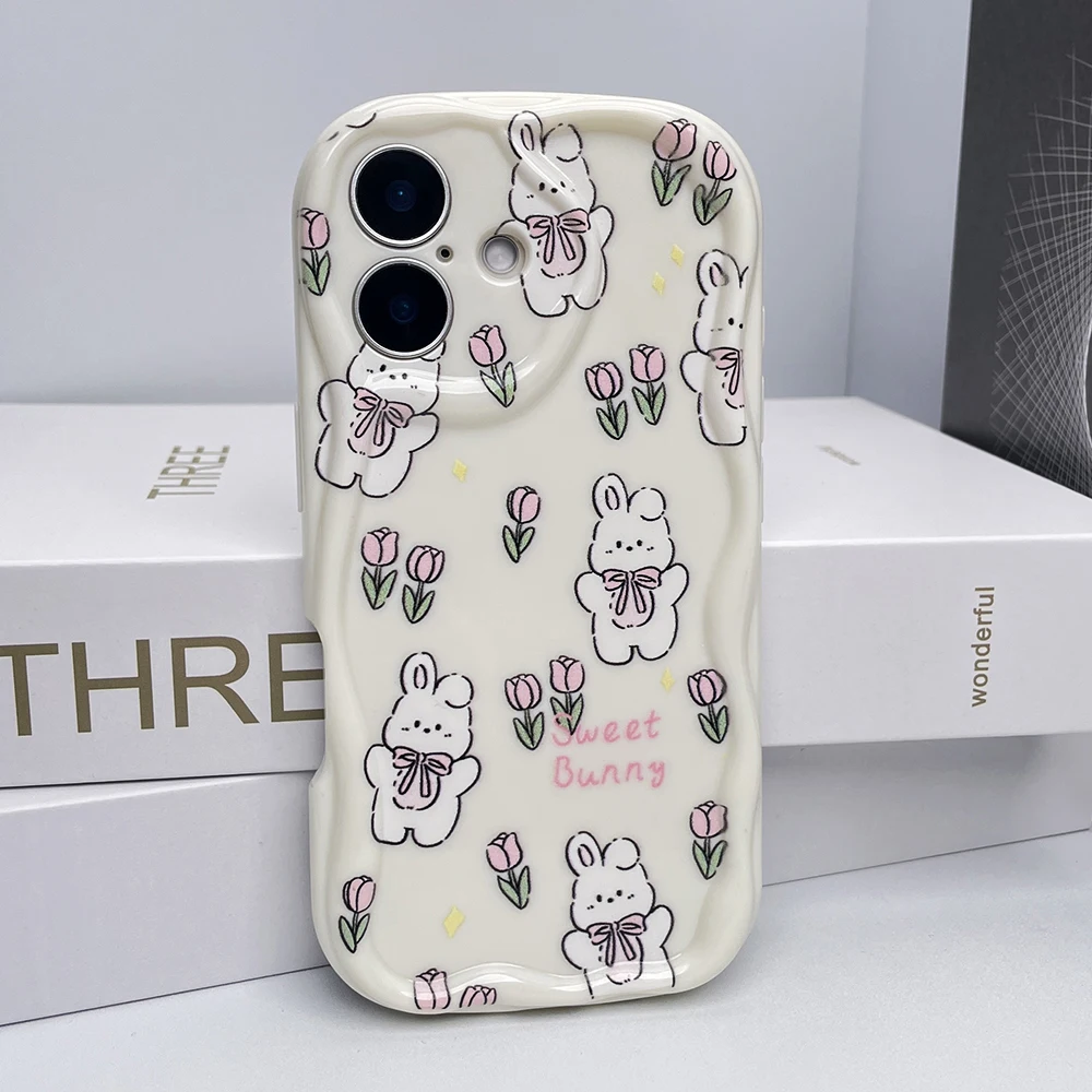 Cute Rabbit Phone Case Cover for Honor X7 4G (NaiYTou-NY973)