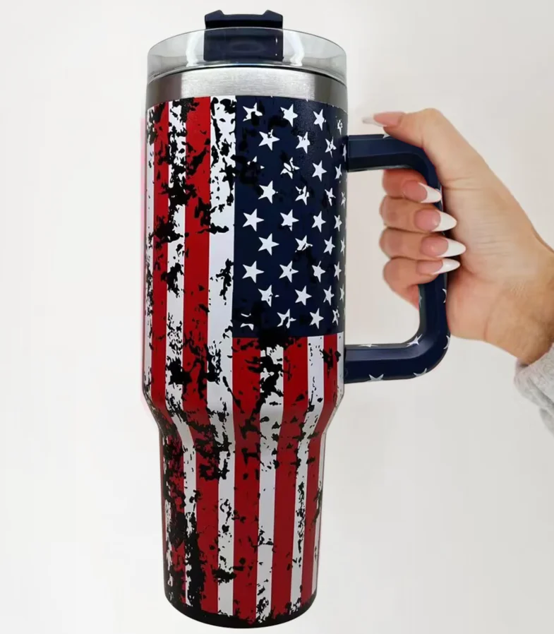 American-Flag-Independence-Day-Tumbler-With-Lid-And-Straw-40oz ...