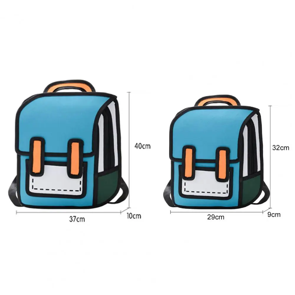 Innovative Student Bag Adjustable Strap Unisex Student Backpack 2D ...