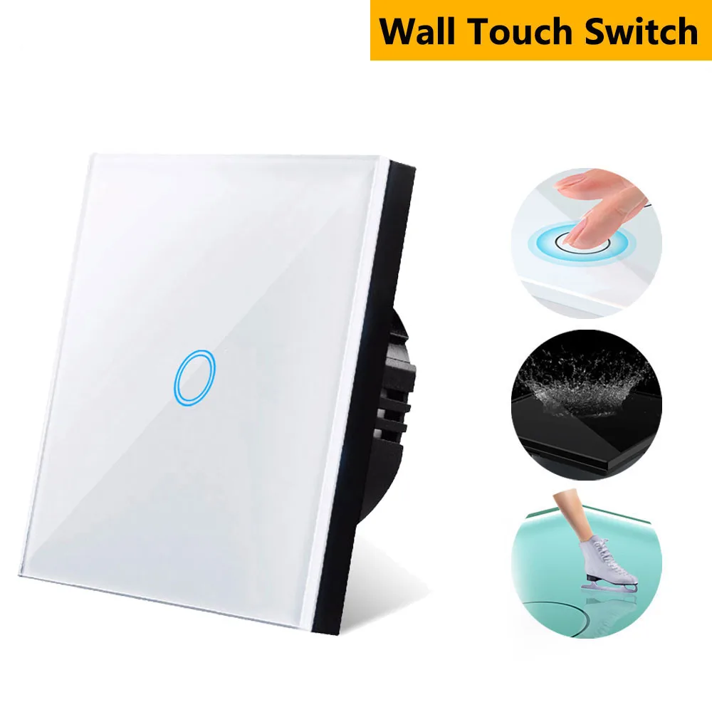 AXUS-EU-Standard-Touch-Switch-Wall-Light-Switch-Crystal-Tempered-Glass ...