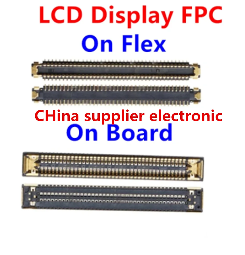 10pcs For Samsung A12 A125F A125 A125F/DS LCD Display Screen FPC Connector Contact on Board Flex ...