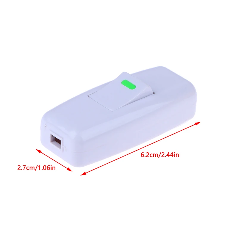 1Pc-Light-Switch-For-Home-Classic-White-Inline-ON-OFF-Table-Bedside ...