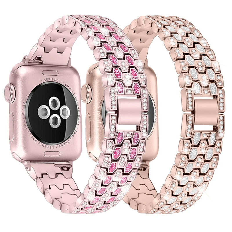 Bling-Diamond-Strap-for-Apple-Watch-Ultra-2-49mm-Band-40mm-45mm-44mm ...