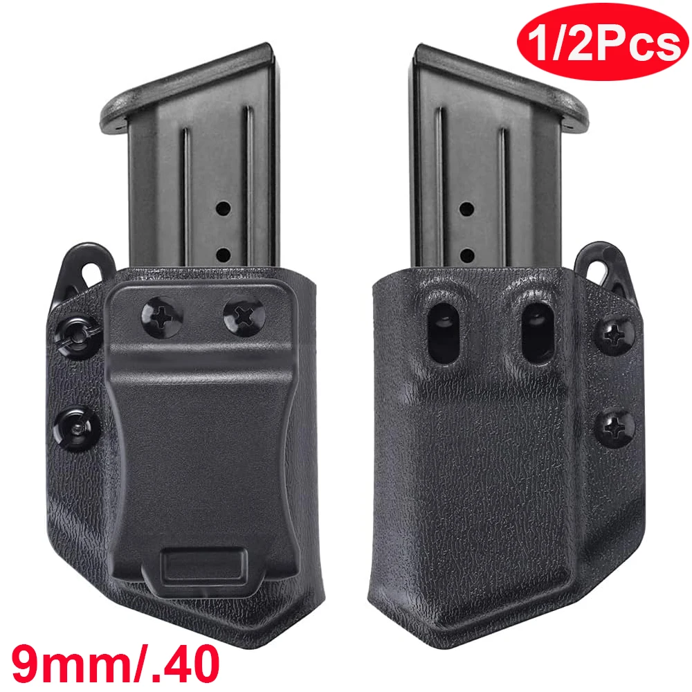1/2Pcs Universal Magazine Holster .40 9mm Charger Holder OWB/IWB Mag ...