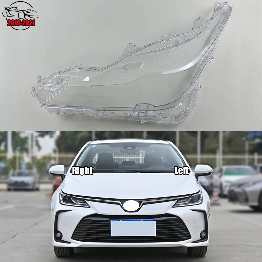 For-Toyota-Corolla-2019-2020-2021-Headlight-Transparent-Shell-Headlamp ...