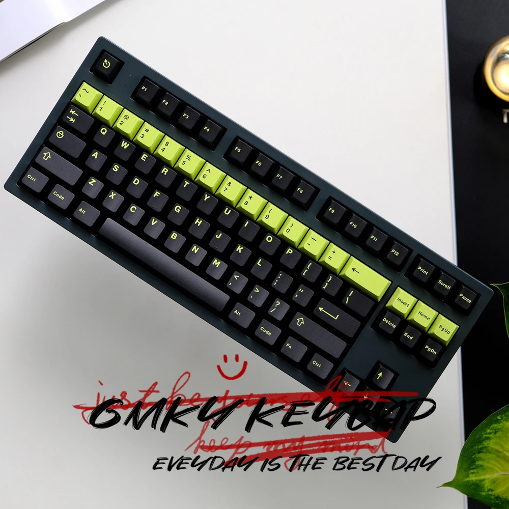 GMKY-TOXIC-Contrast-Colors-Keycaps-Cherry-Profile-DOUBLE-SHOT-ABS-FONT ...