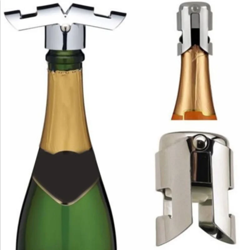 Champagne-Wine-Bottle-Vacuum-Sealed-Stopper-Stainless-Steel-Beer-Saver ...