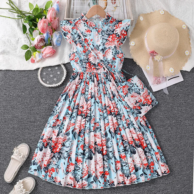 Kids Casual Dress for Girls Clothes 2024 New Summer Children Fashion ...