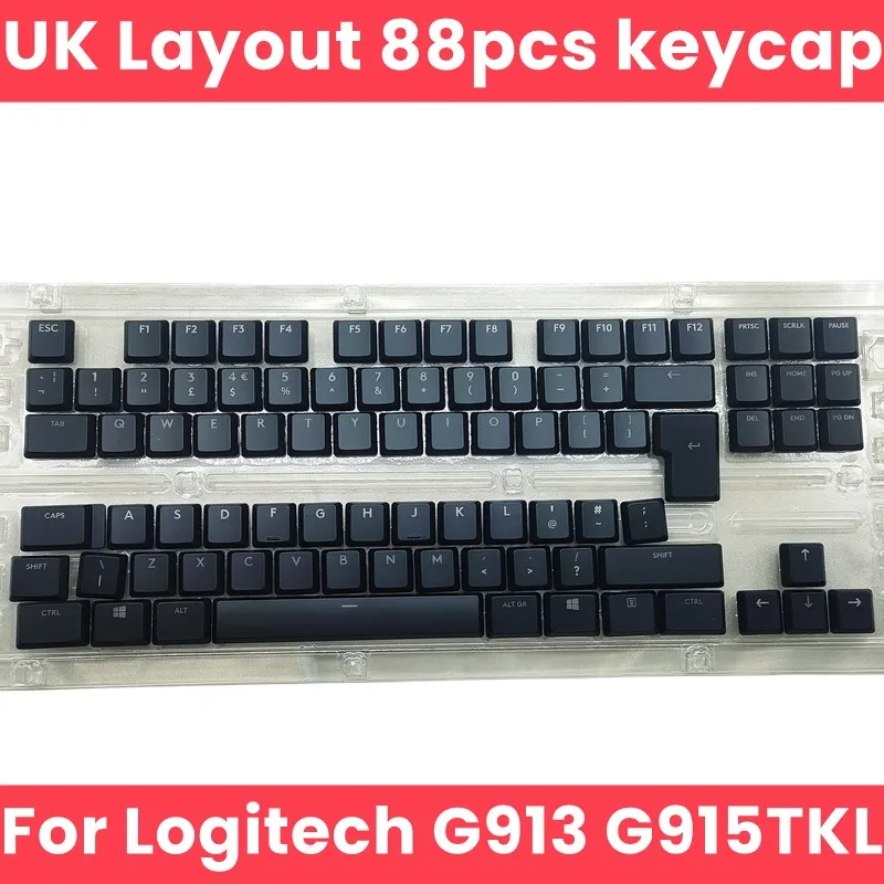 UK-Layout-A-full-set-G915-TKL-88-Key-Caps-White-for-Logitech-G813-G913 ...