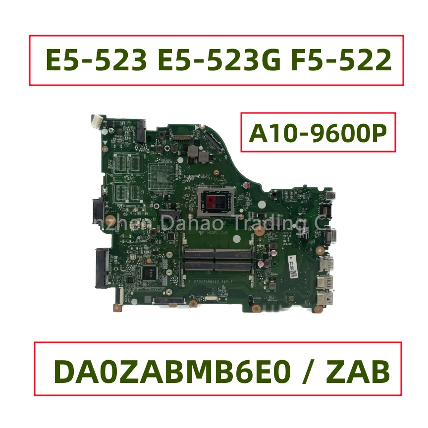 DA0ZABMB6E0 NBGES11005 NB.GES11.005 For Acer Aspire E5-523 E5-523G F5-522 ZAB Laptop Motherboard ...
