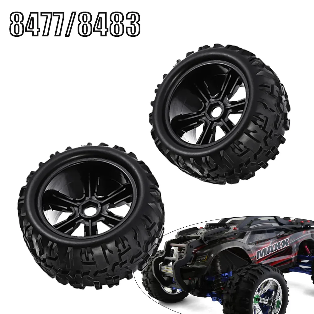 17mm-Hex-4pcs-8477-8483-1-8-Scale-RC-Truck-Tires-Wheels-Set-With-Tool ...