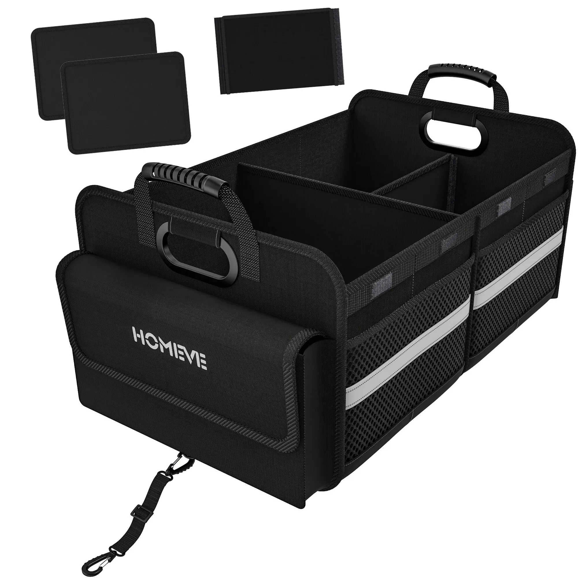 Homeve-Collapsible-Storage-Box-3-Compartment-Multi-Pockets-Non-Slip ...